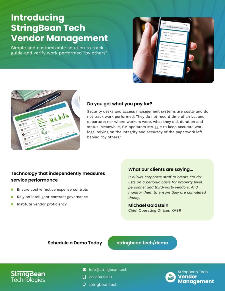 Vendor Management - StringBean Technologies